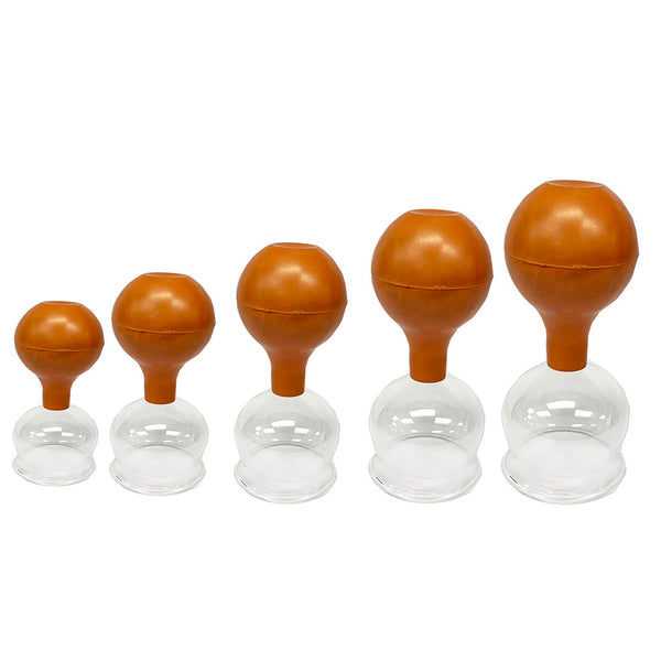 Glass cupping Set with Rubber Bulb/ C-22 | Acubest