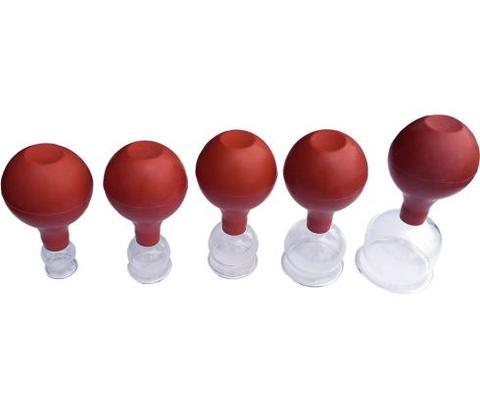Glass cupping Set with Rubber Bulb/ C-22 | Acubest